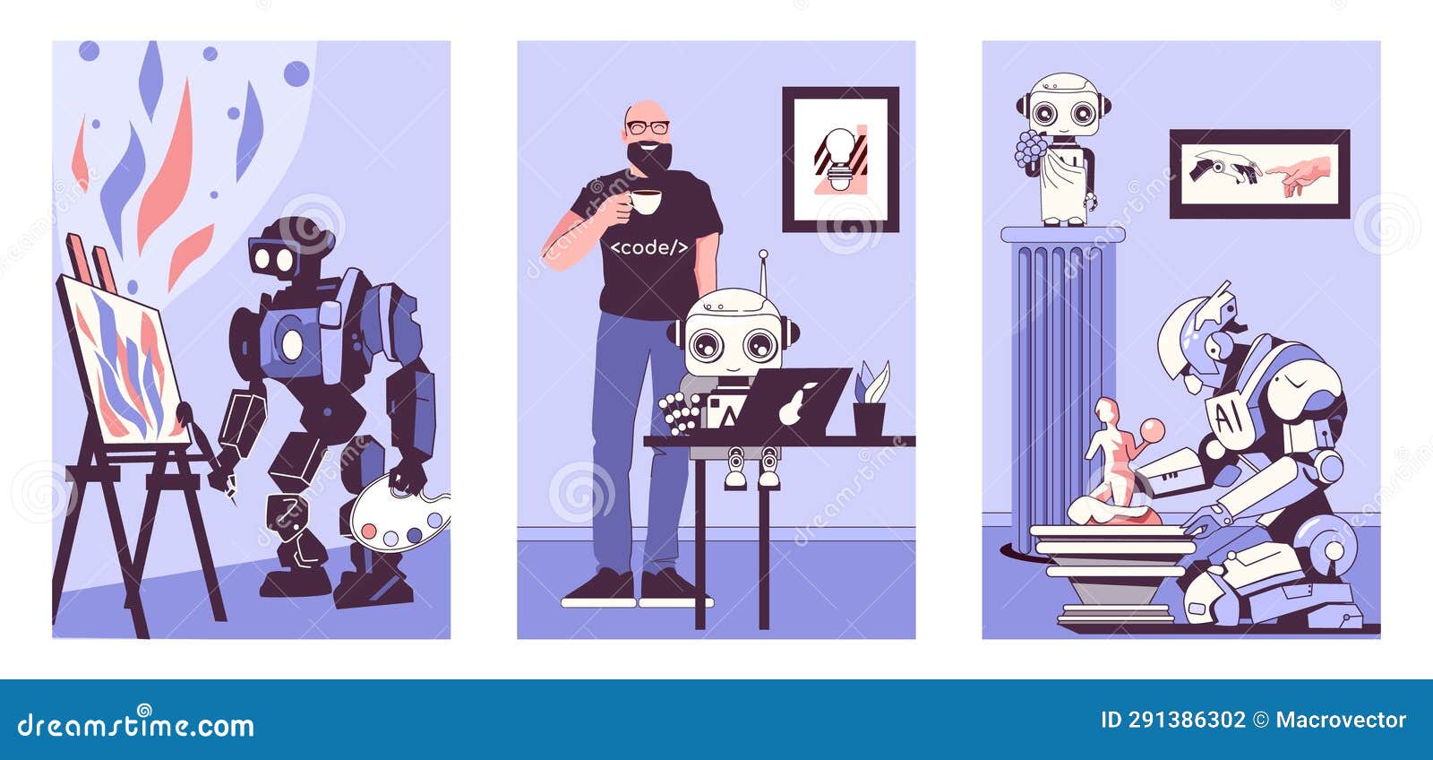 AI Generated Vertical Compositions Stock Illustration - Illustration of ...