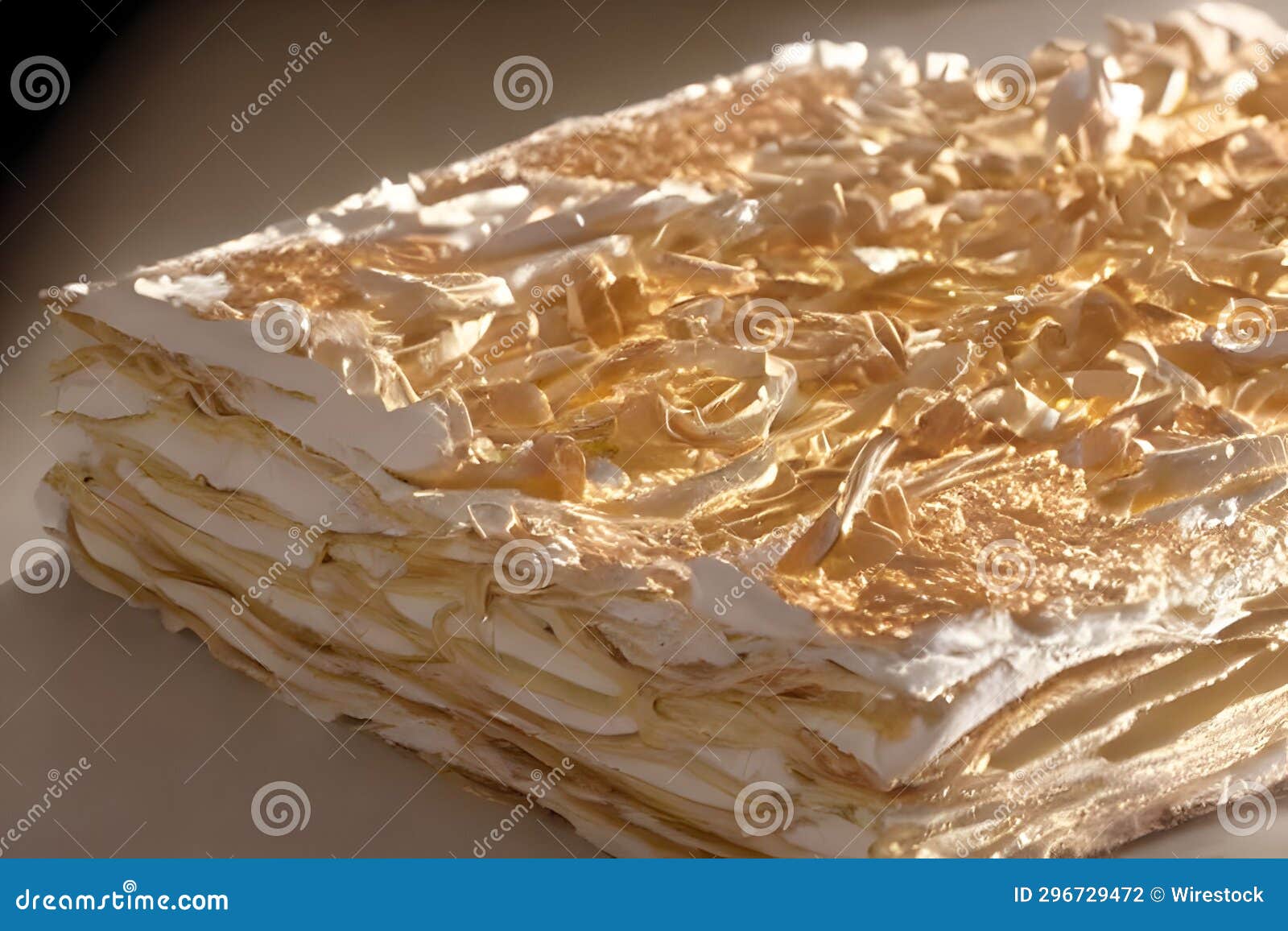 AI-generated View of Napoleon Cake Stock Photo - Image of illustrative ...