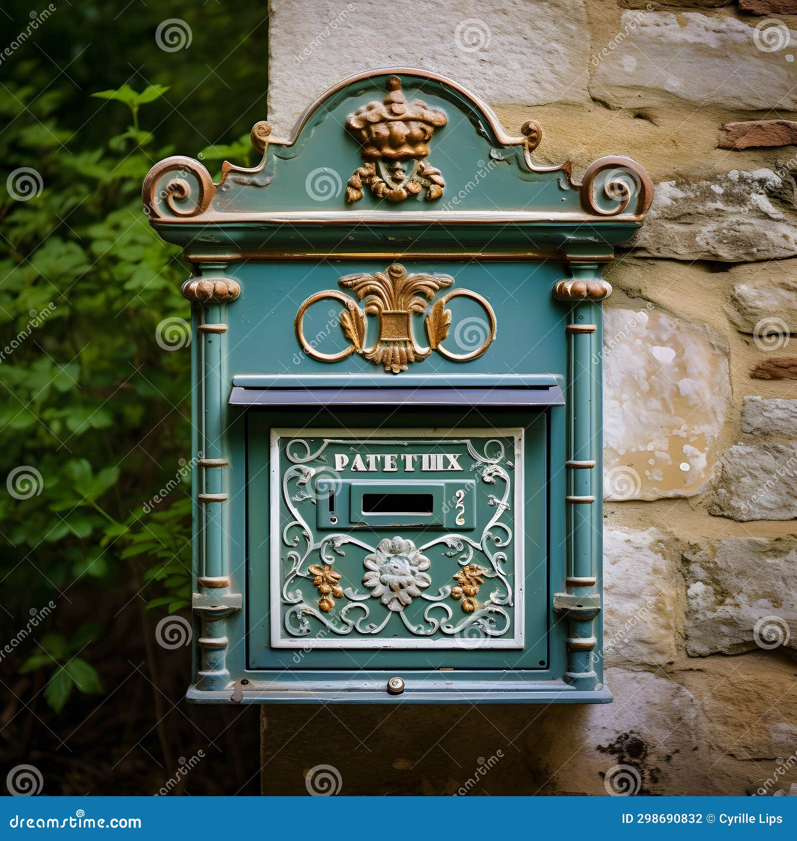 AI-Generated Vintage Letterbox Image Stock Illustration - Illustration ...