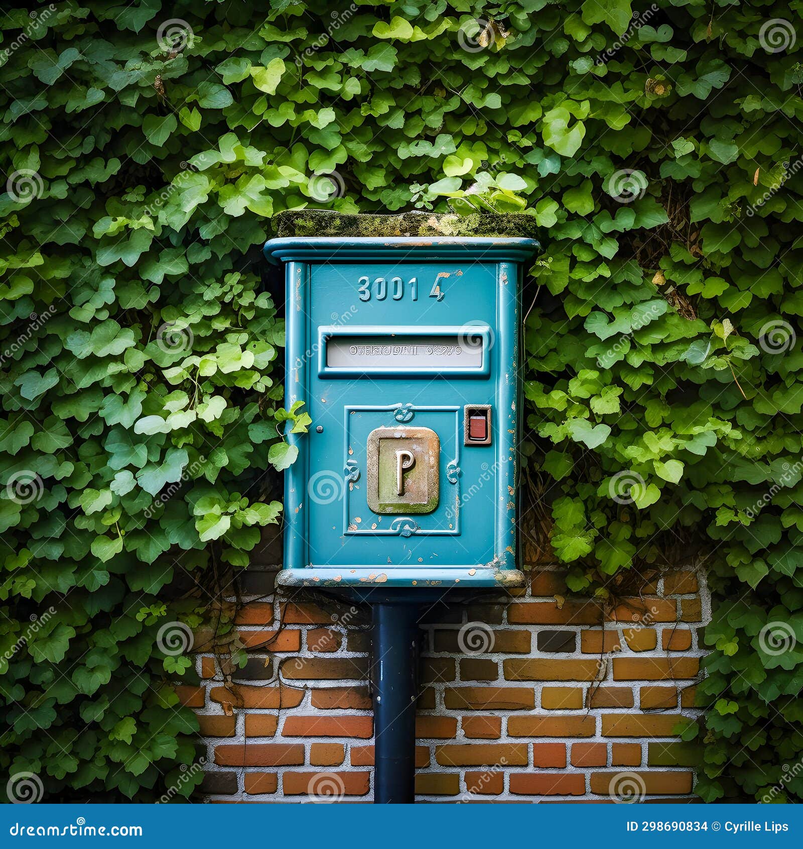 AI-Generated Vintage Letterbox Image Stock Illustration - Illustration ...