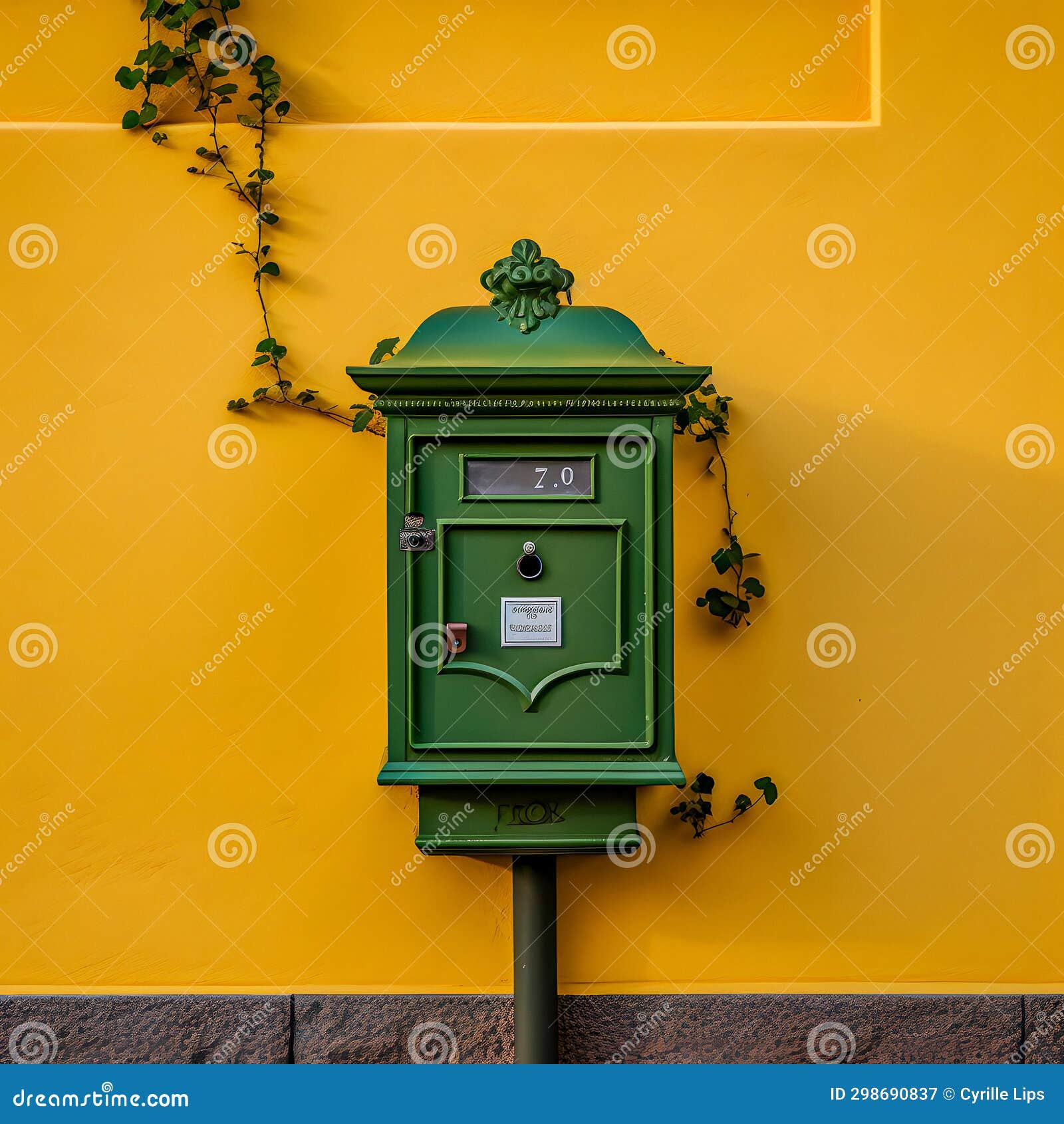 Vintage Letterbox, Post Box, Mail Box 3d Icon. Outdoor Drop Boxes ...
