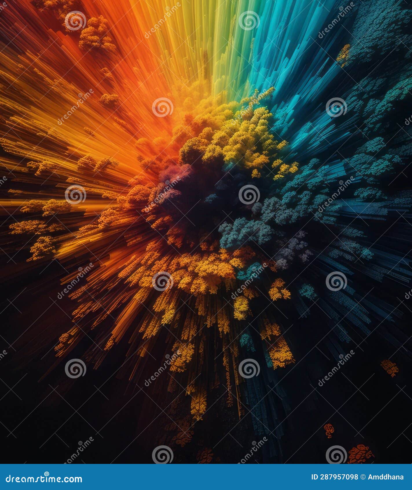 AI-Generated Visually Captivating Abstract Representation of a Vibrant ... AI-Generated Visually Captivating Abstract Representation of a Vibrant ...