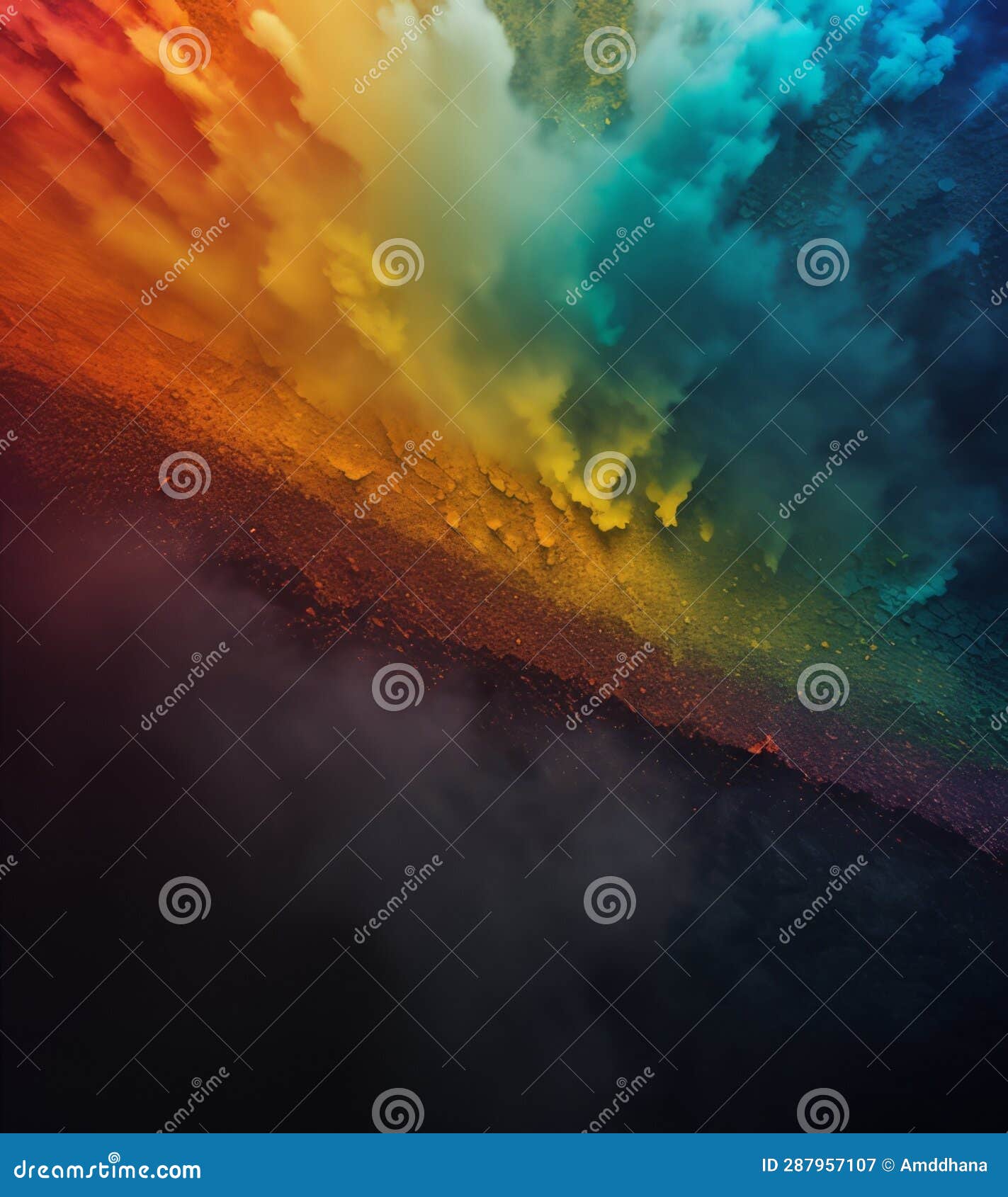 AI-Generated Visually Captivating Abstract Representation of a Vibrant ...