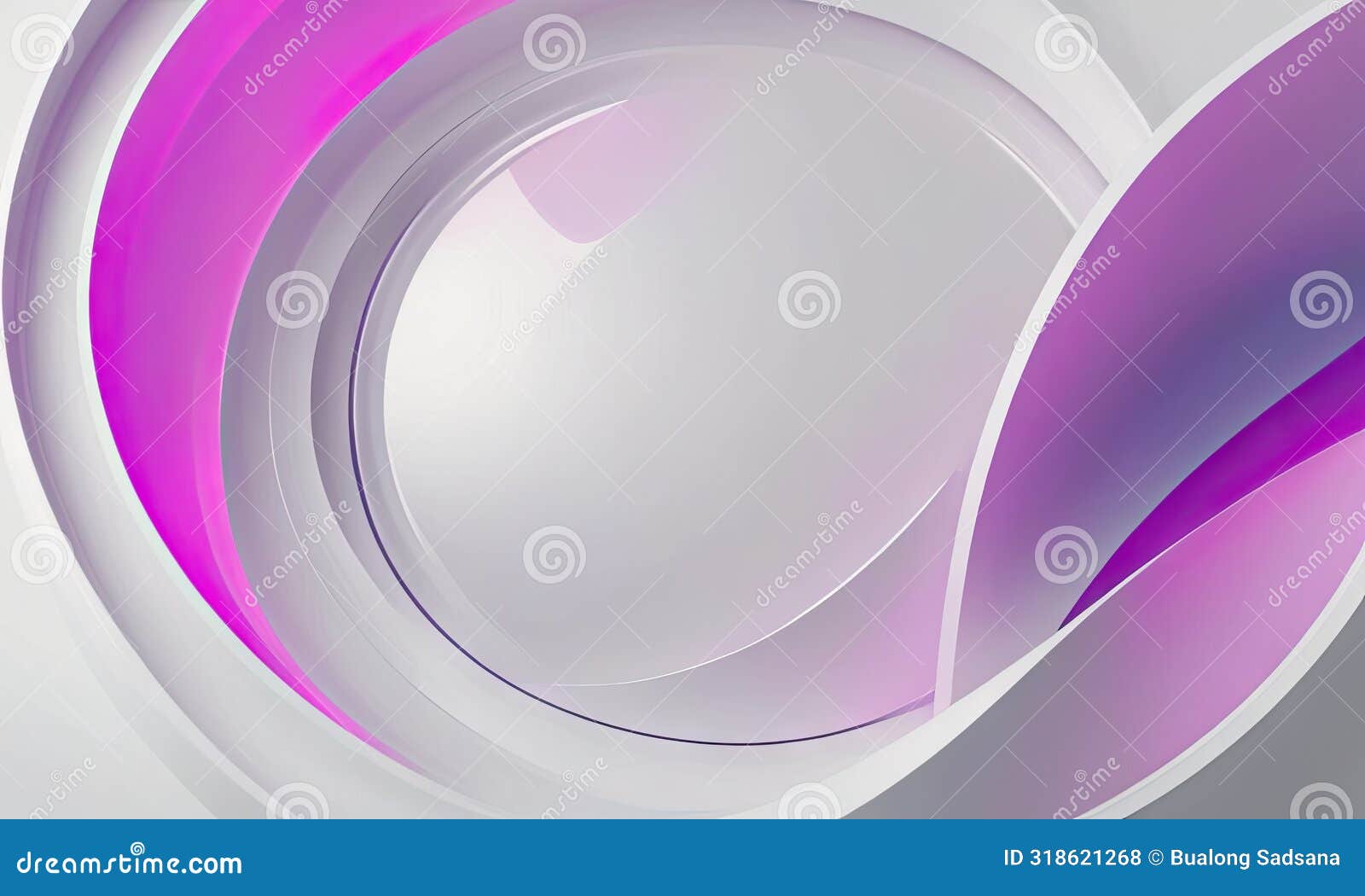 A White Circle with Purple and Pink Colors on it. Stock Illustration ...