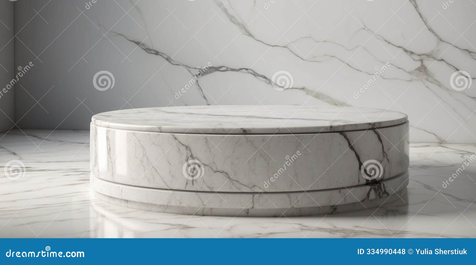White Marble Platform with Oval Background. Stock Photo - Image of ...