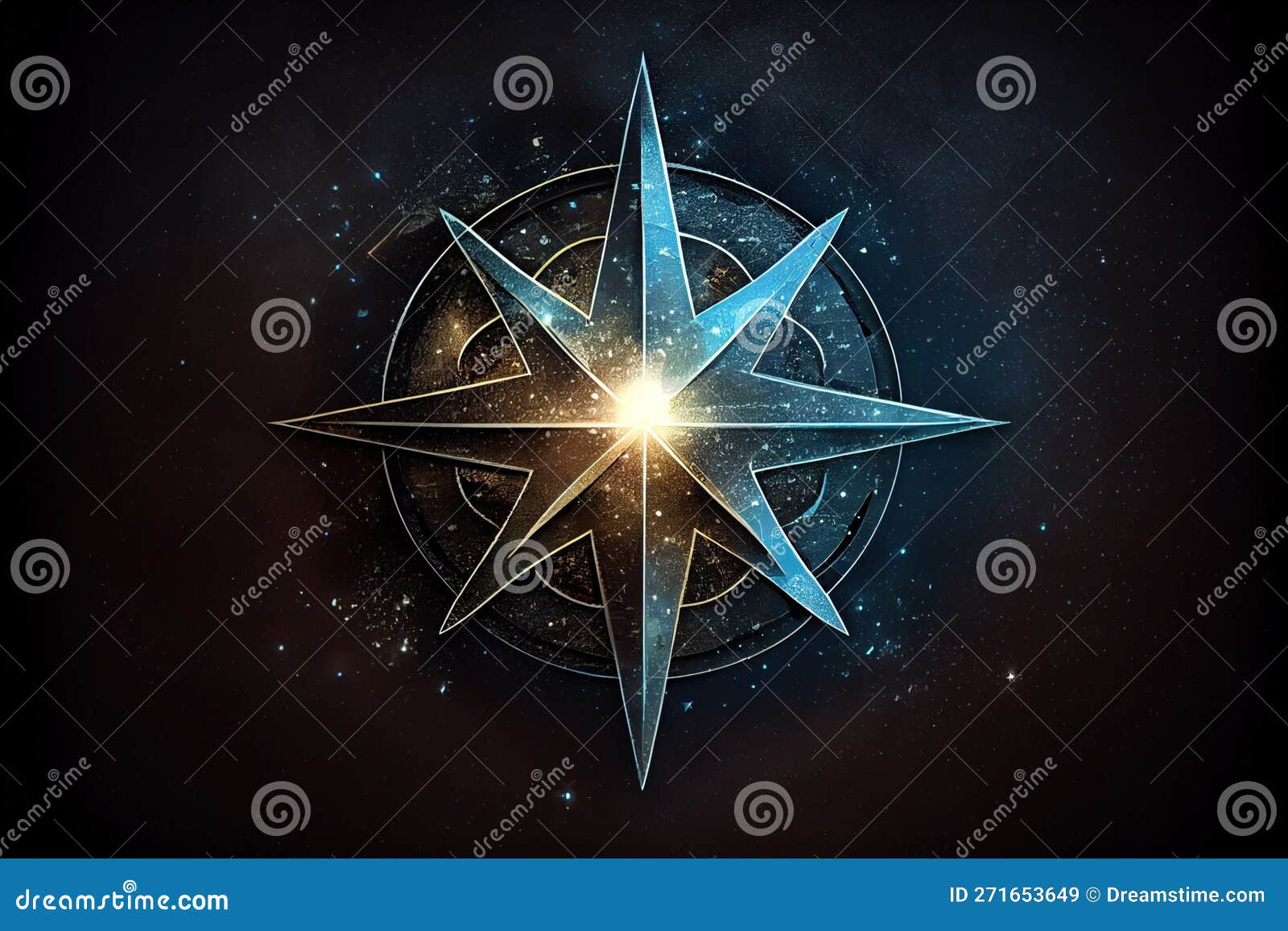 United World, Star-Centered Map Stock Illustration - Illustration of ...