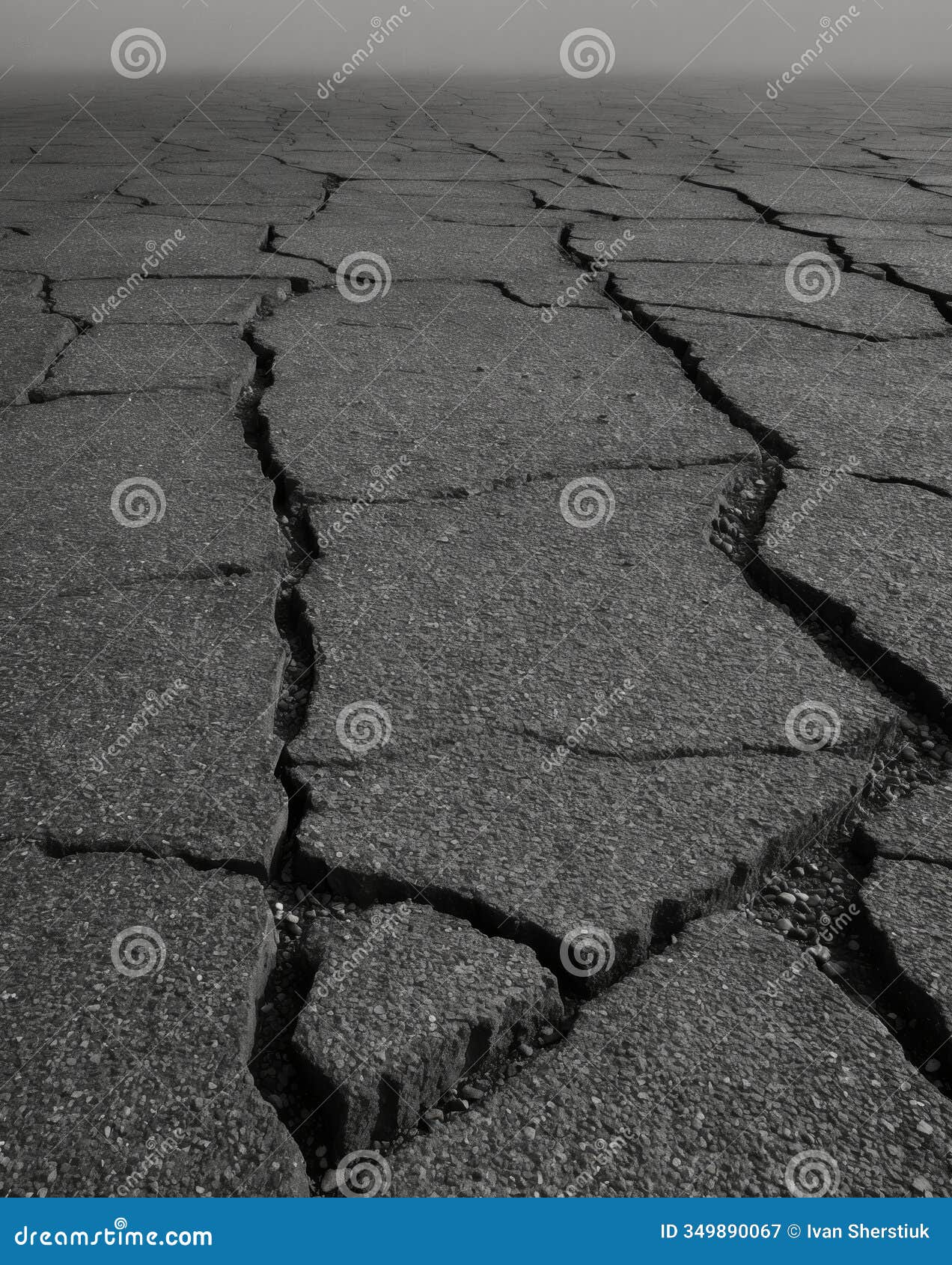 Worn Asphalt Texture Featuring Dark Gray Surface with Visible Cracks ...