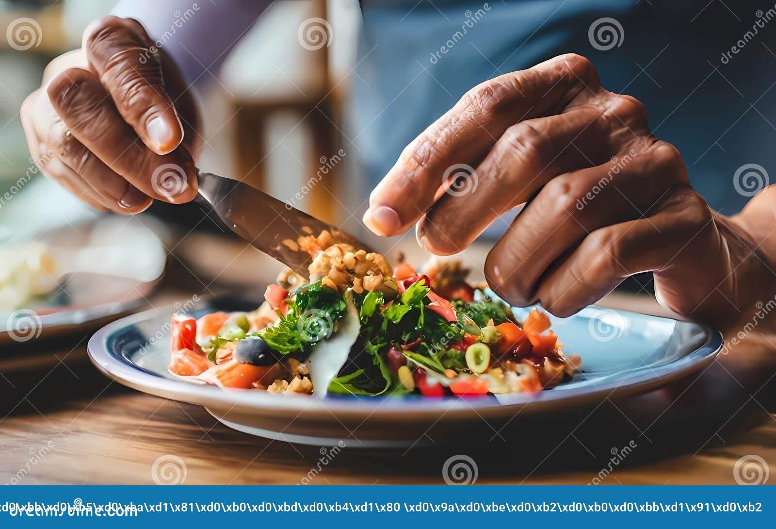 AI Generation. Close Up of Hands Handling Food Stock Image - Image of ...