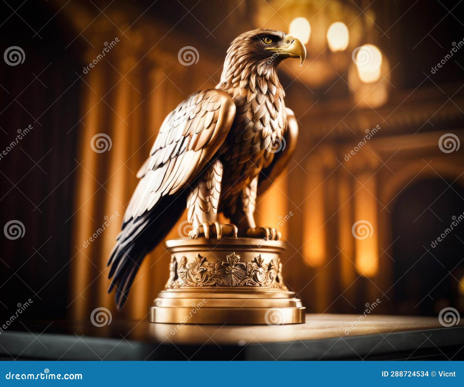 Majestic eagle. stock illustration. Illustration of powerful - 288724534