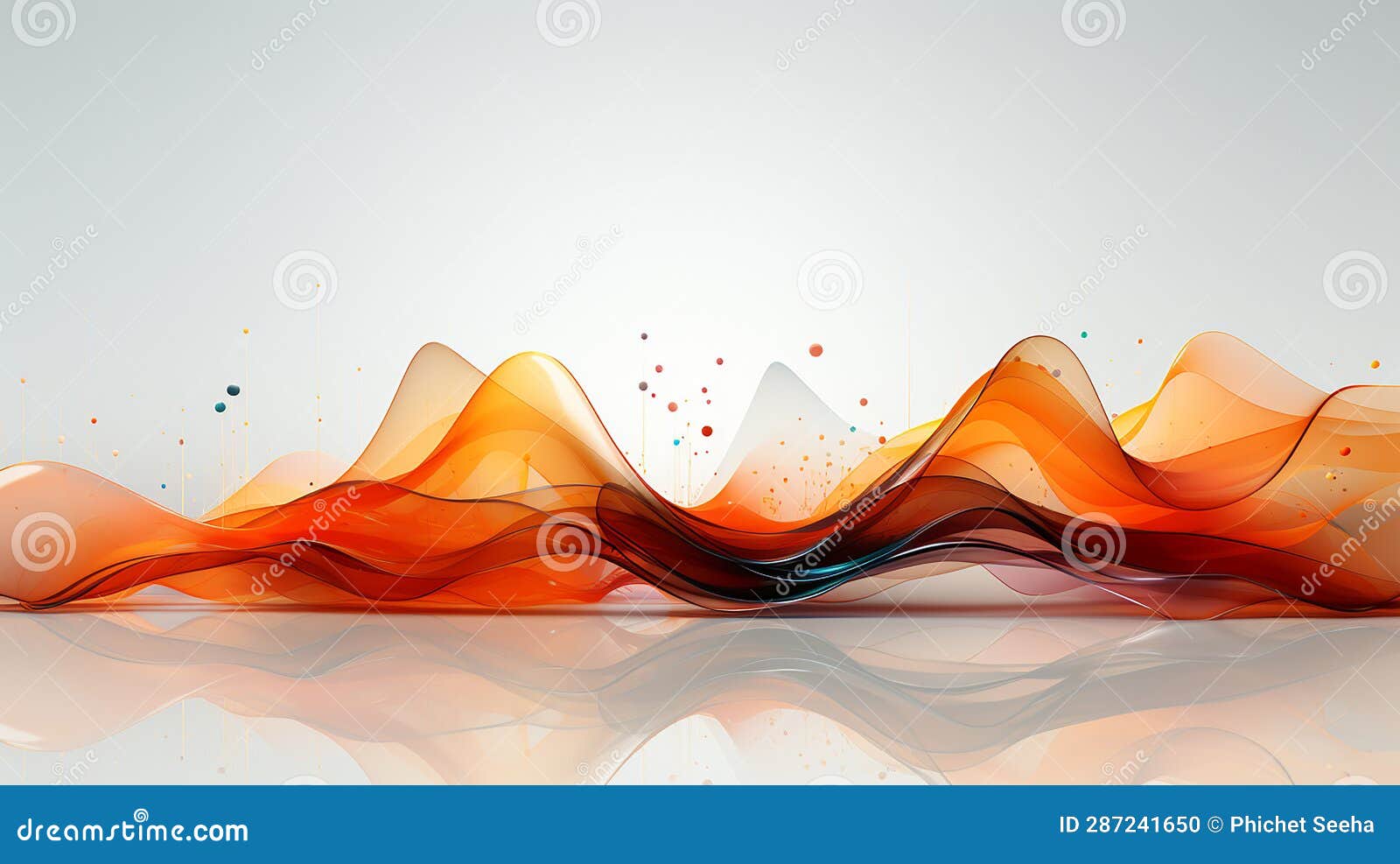 AI Generative Abstract Wave Design Digital Frequency for Design ...