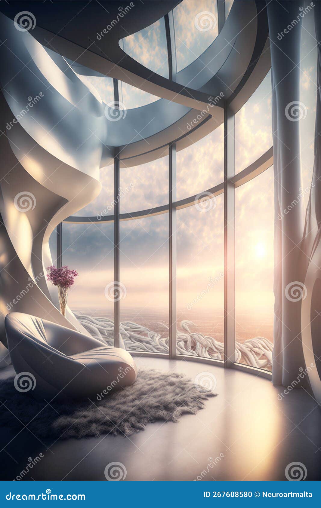 Luxury Interior Living Room Design Concept Stock Illustration ...