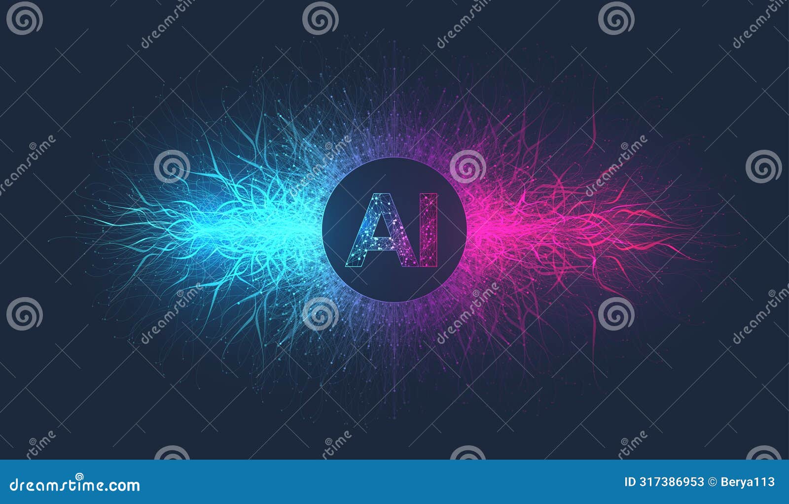 AI Generative Banner Concept In The Digital Style. Generative Ideas ...