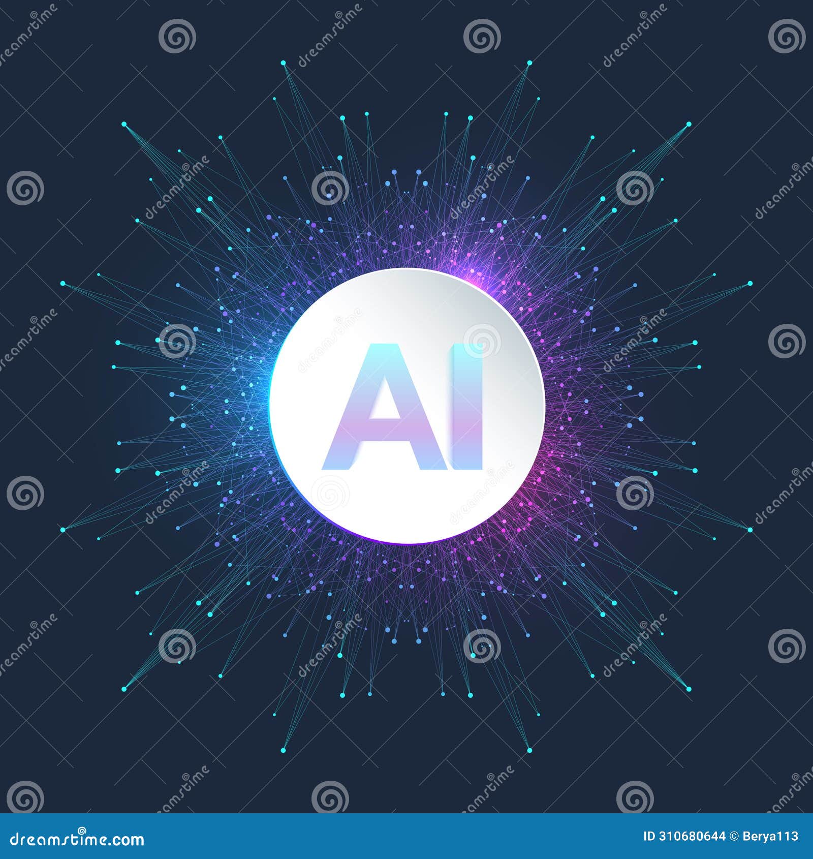 AI Generative Banner Concept in the Digital Style. Generative Ideas ...