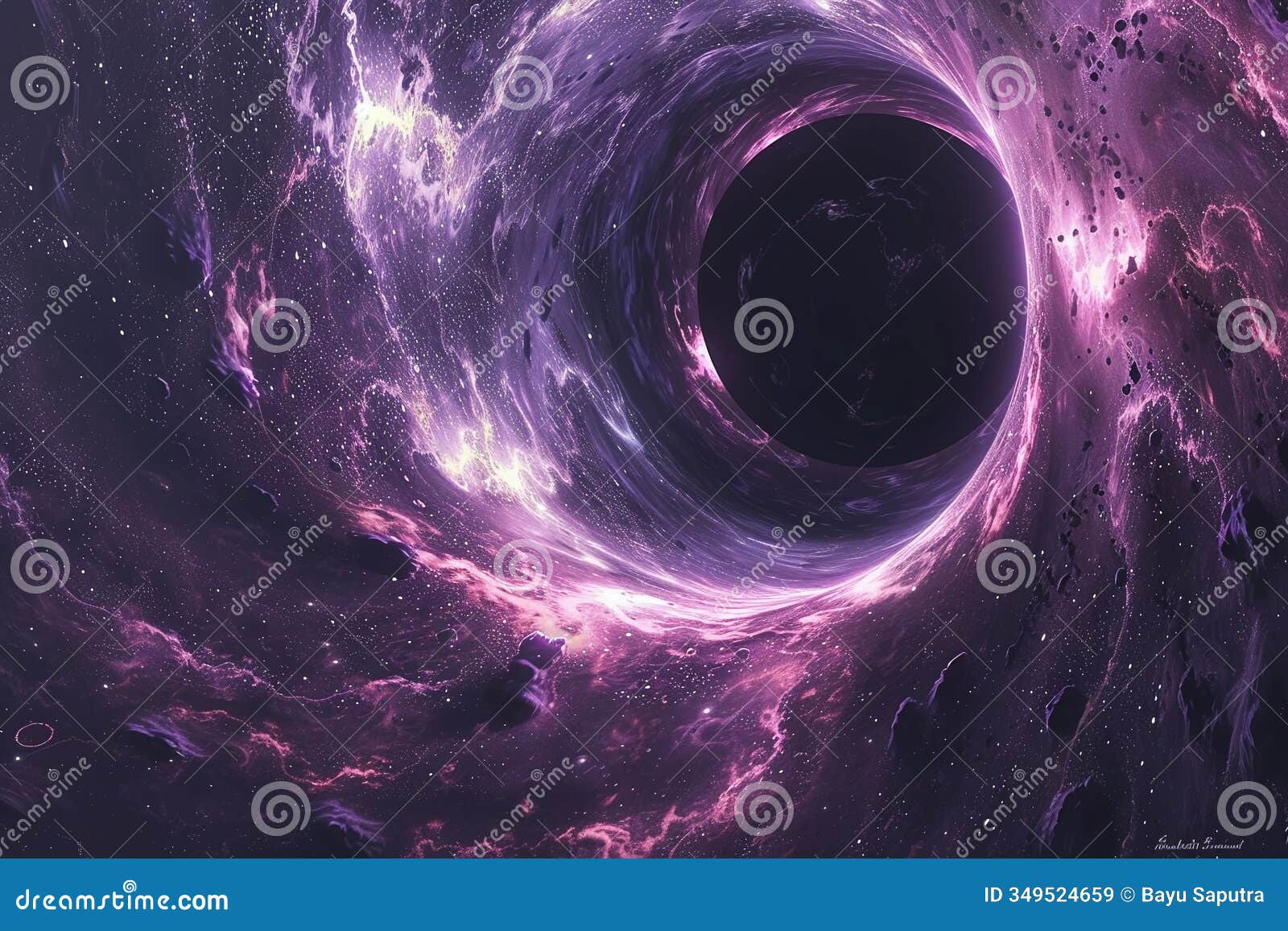 Ai Generative Black Hole Door To Another Dimension in Outer Space Stock ...