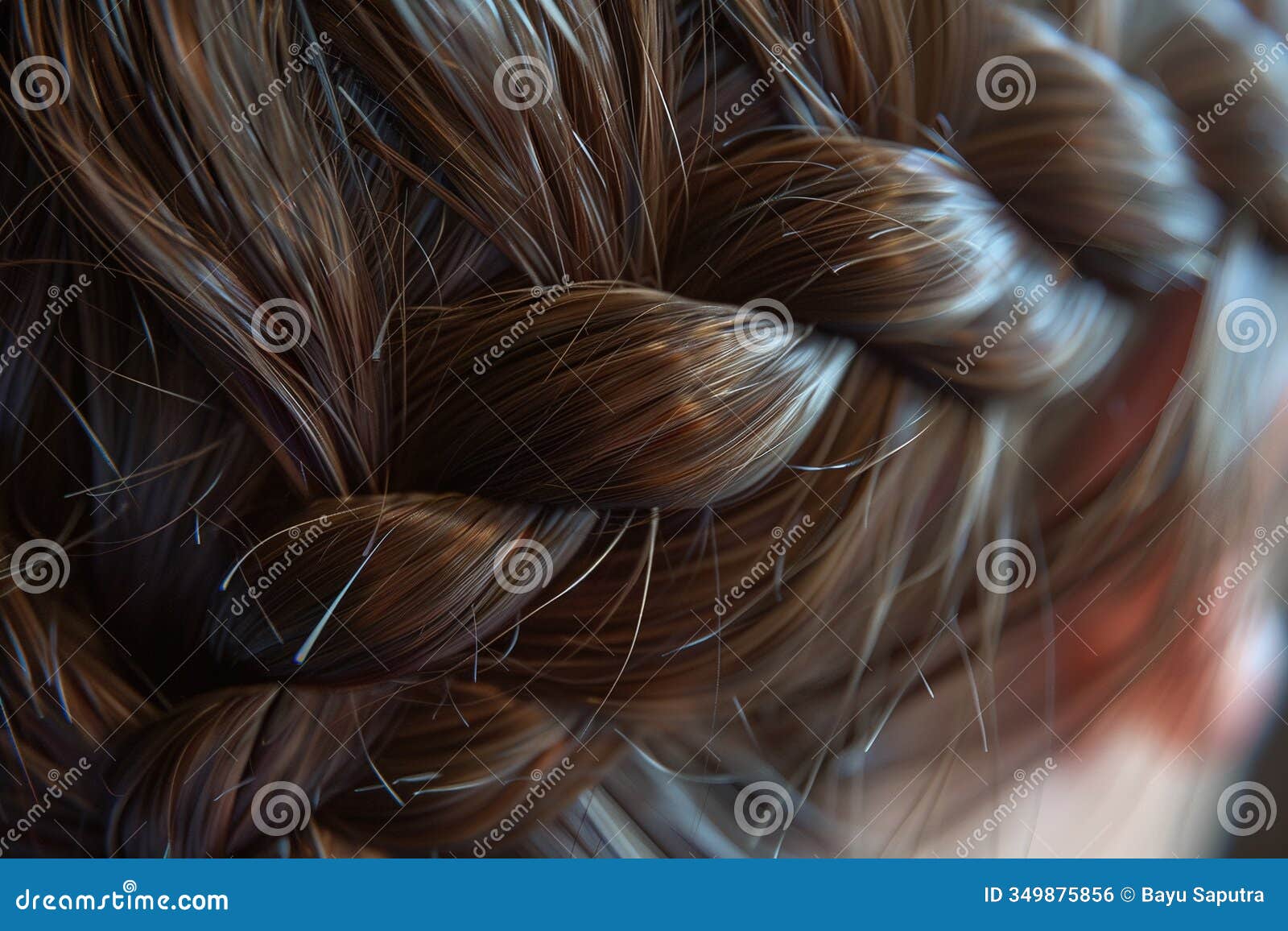 Braid Hair Vector Pattern On Yellow Background | CartoonDealer.com ...