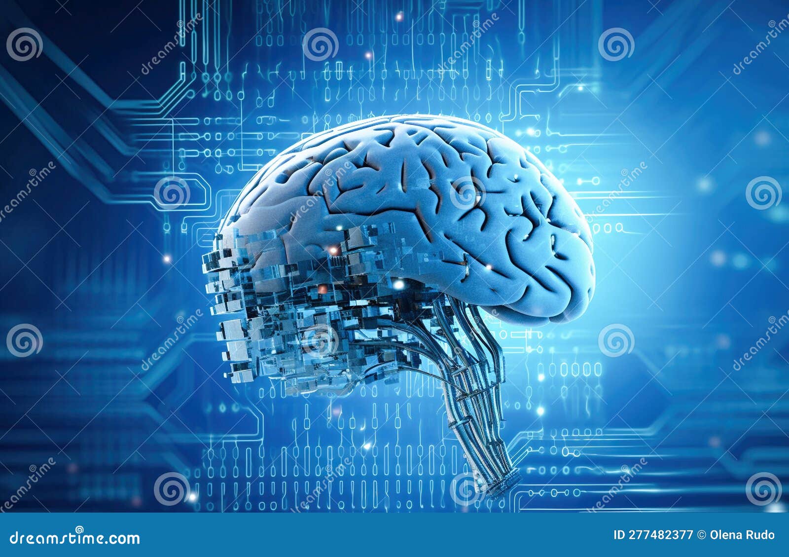 AI Generative. AI Brain and Innovate Concept Stock Illustration ...
