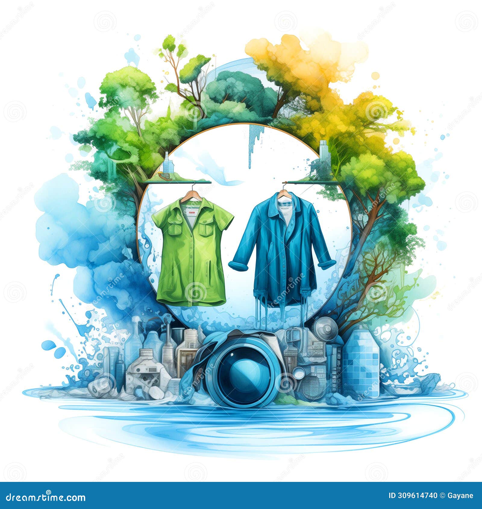 Clothes Recycle Outline Icon. Vector Illustration | CartoonDealer.com ...