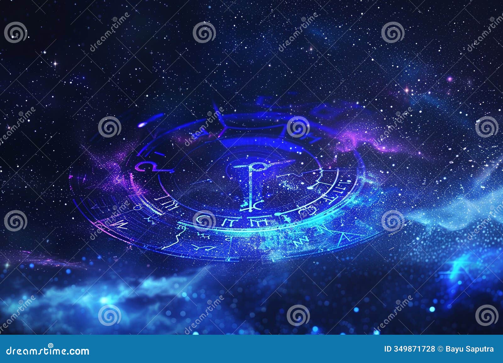 Ai Generative Constellations in the Sky Stock Illustration ...