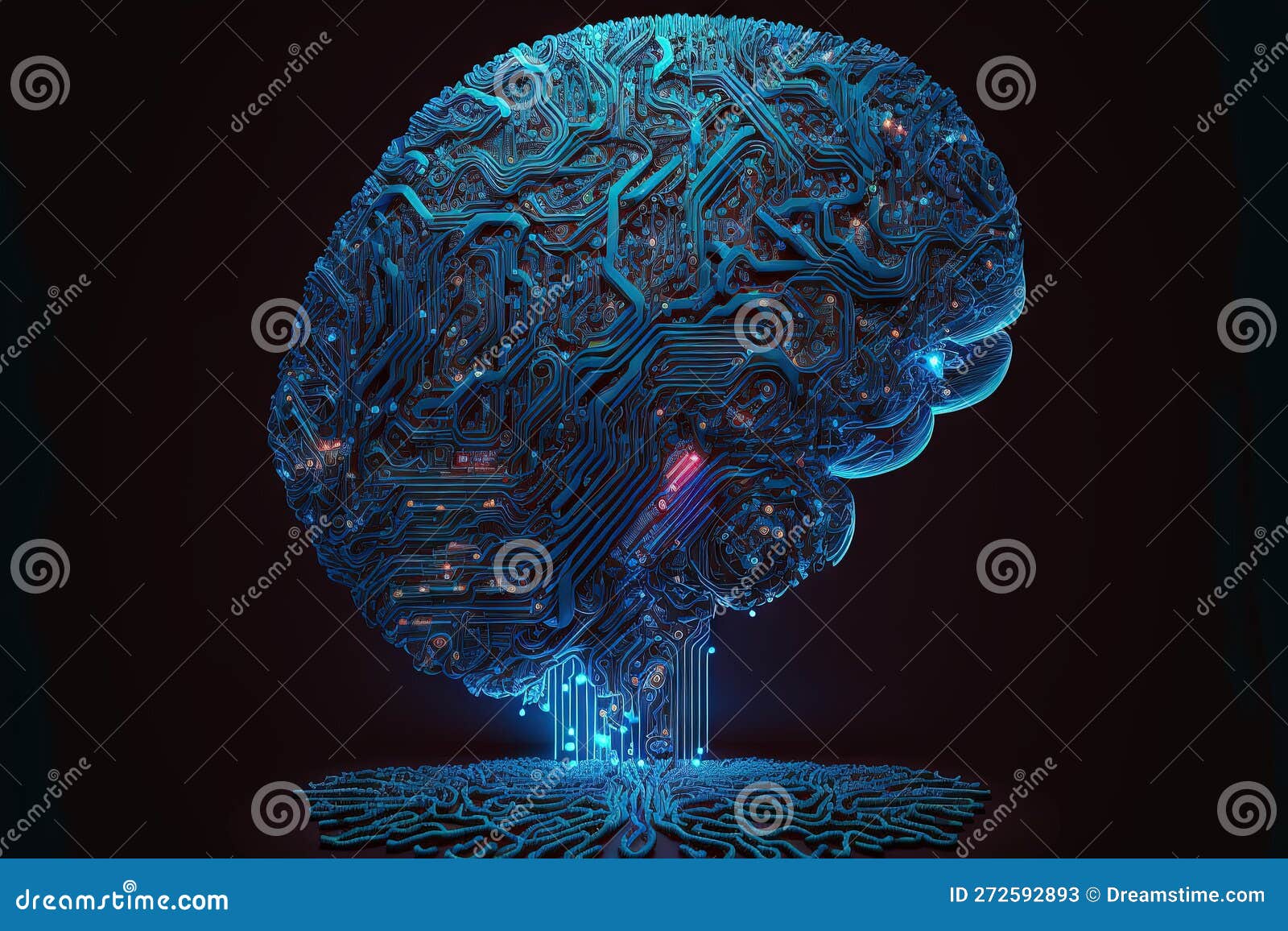 Ai Generative AI stock illustration. Illustration of computer - 272592893