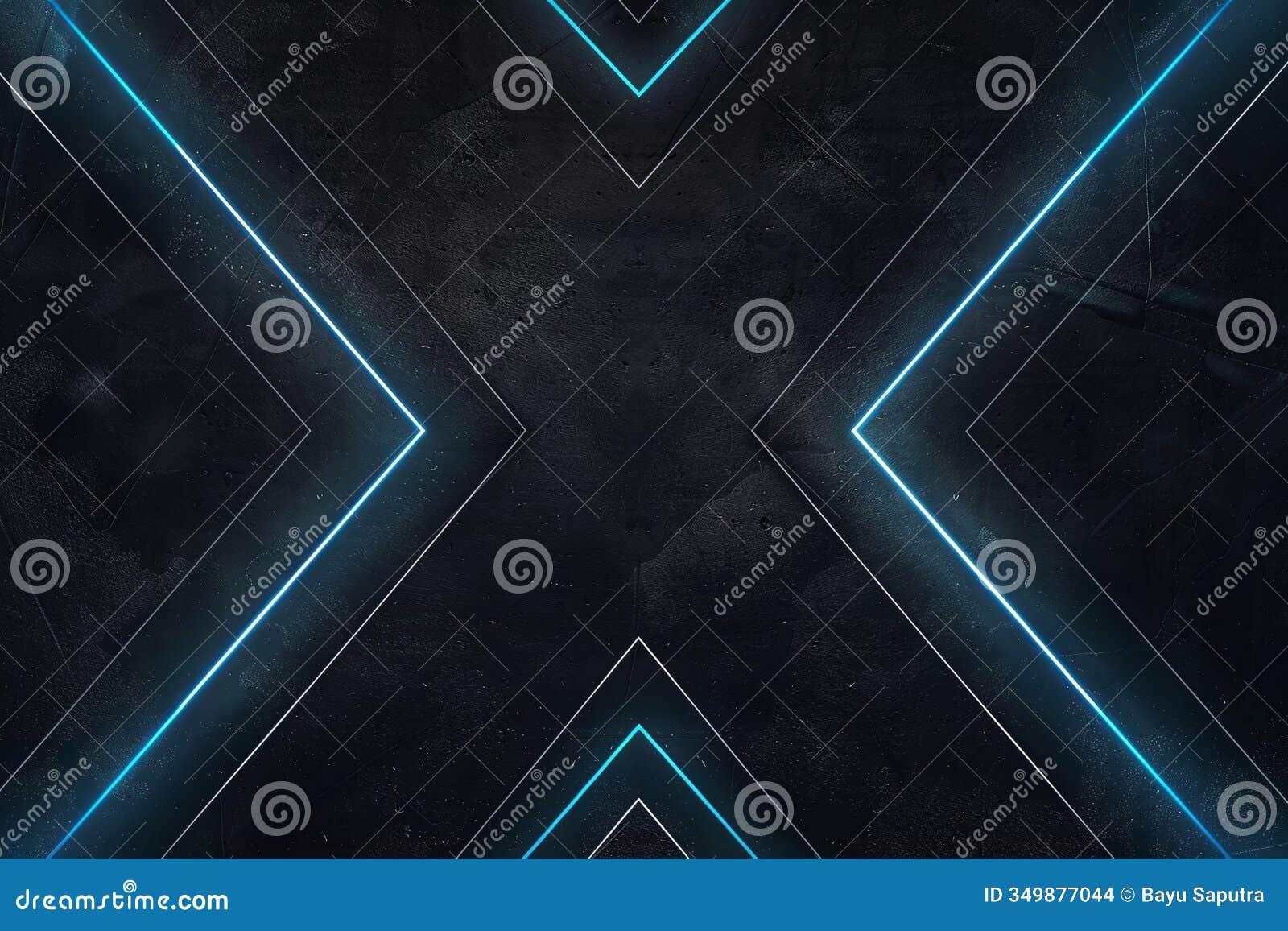 Ai Generative Dark Background with Fancy Blue Neon Lines Stock ...