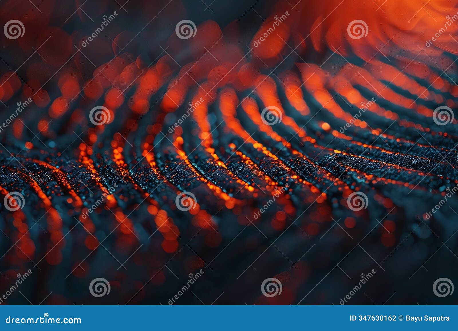 Ai Generative Digital Fingerprint Trace Stock Illustration ...