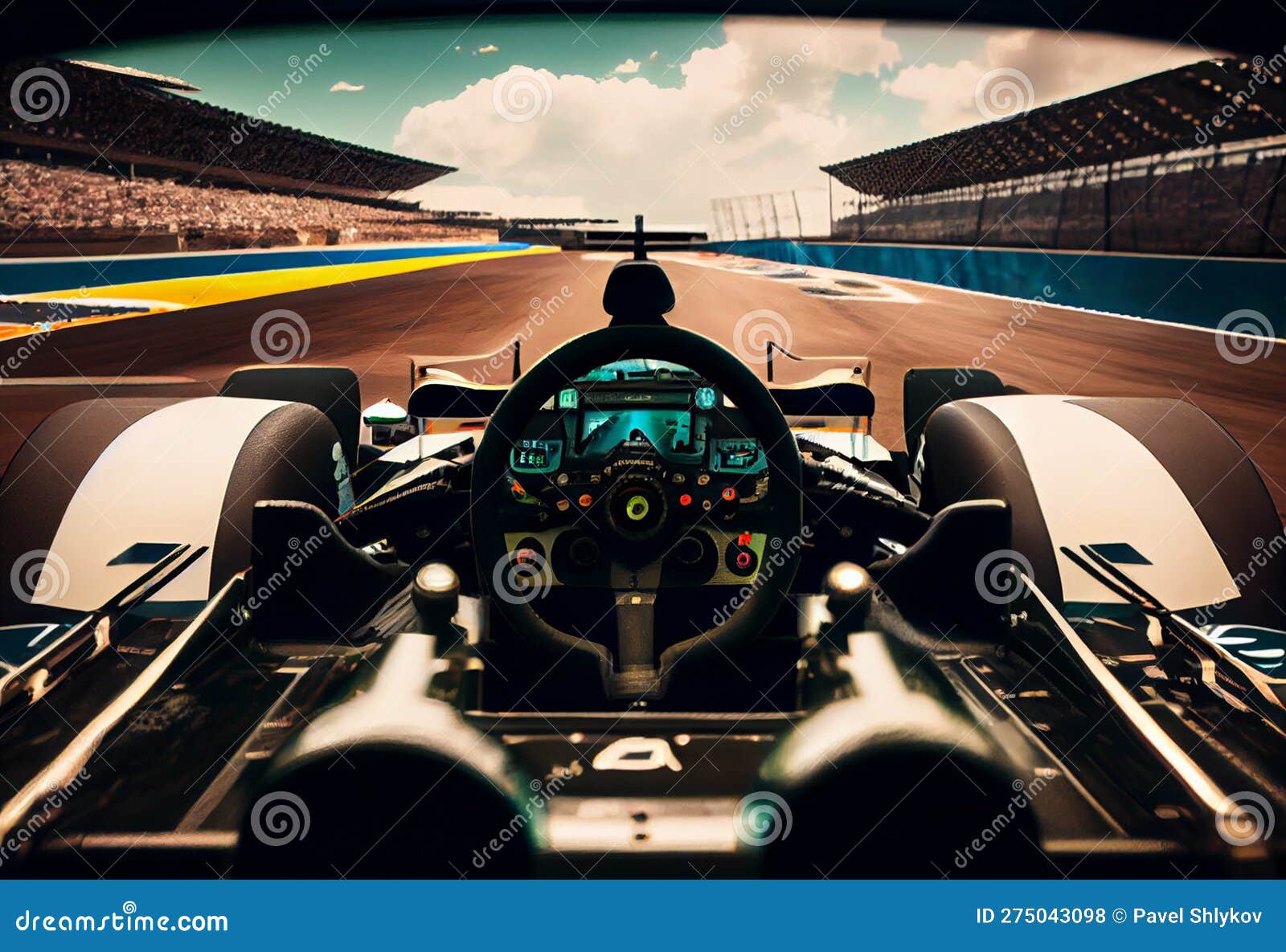Ai generative f1 cabin stock illustration. Illustration of drive ...