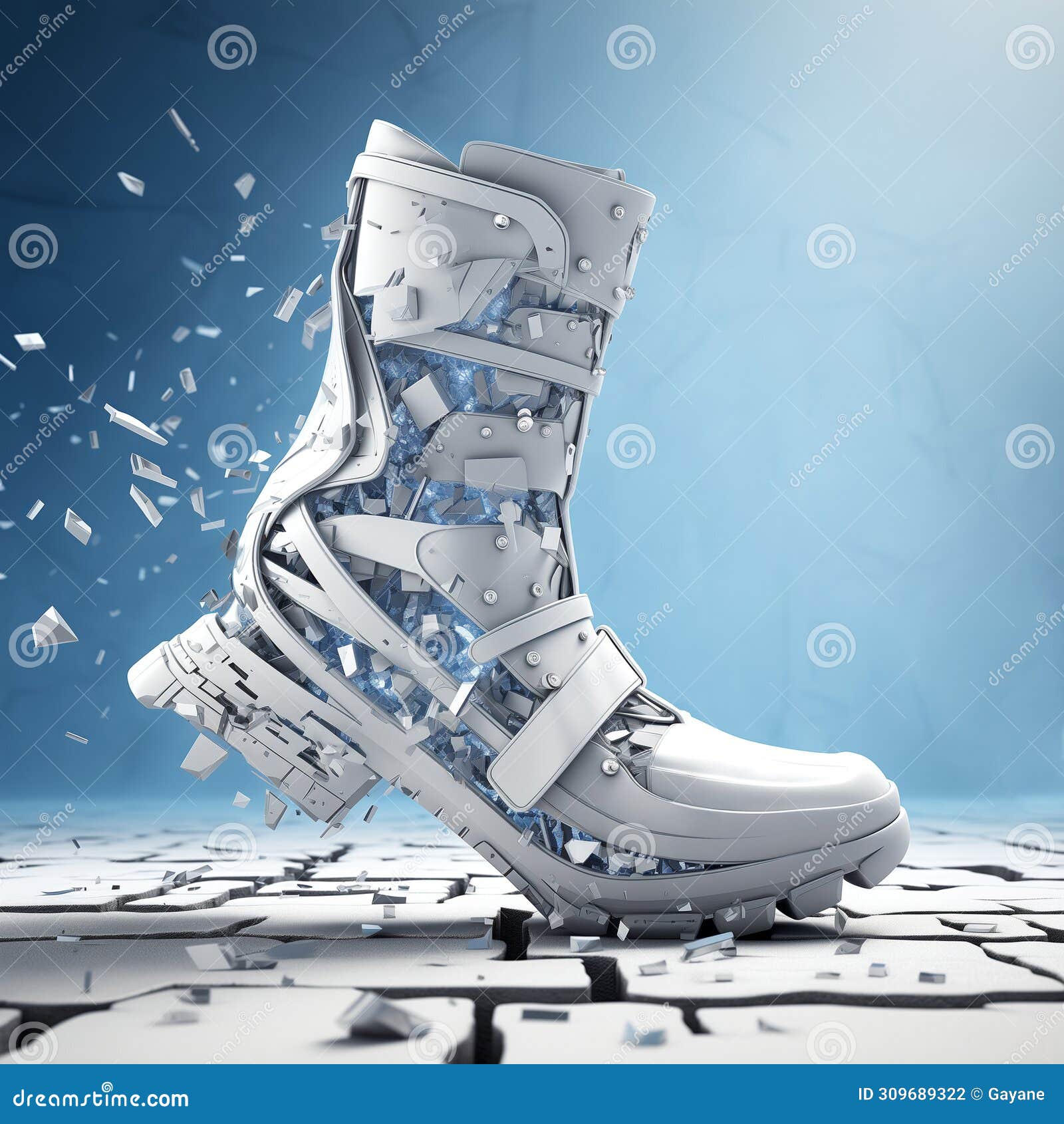 Ai Generative Futuristic Design Shoes Stock Illustration - Illustration ...