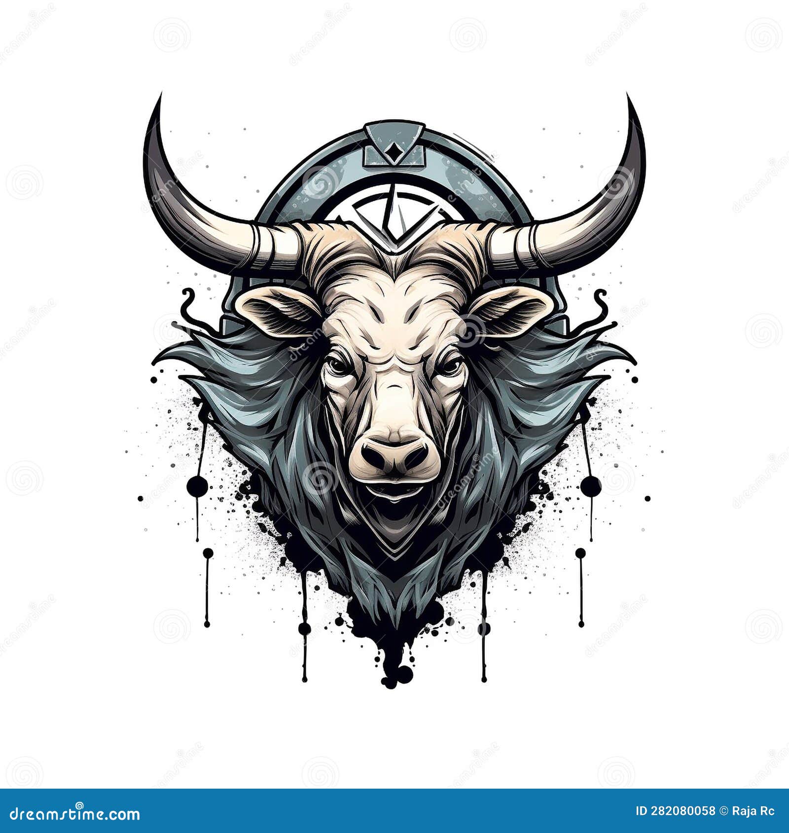 Bullock logo stock illustration. Illustration of herd - 282080058