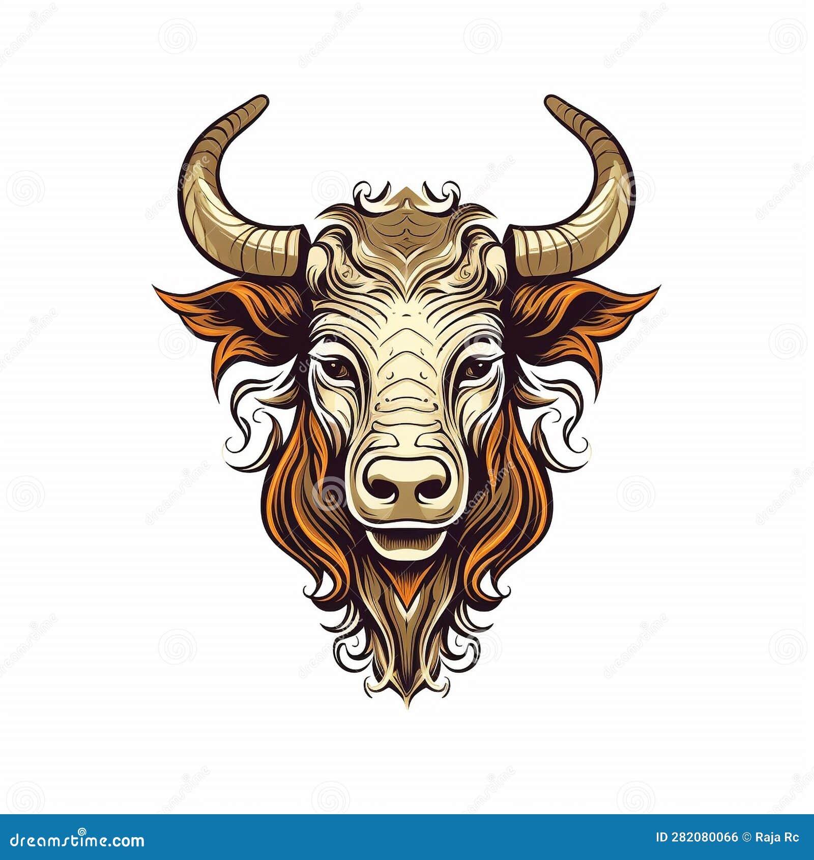 Bullock logo stock illustration. Illustration of abstract - 282080066
