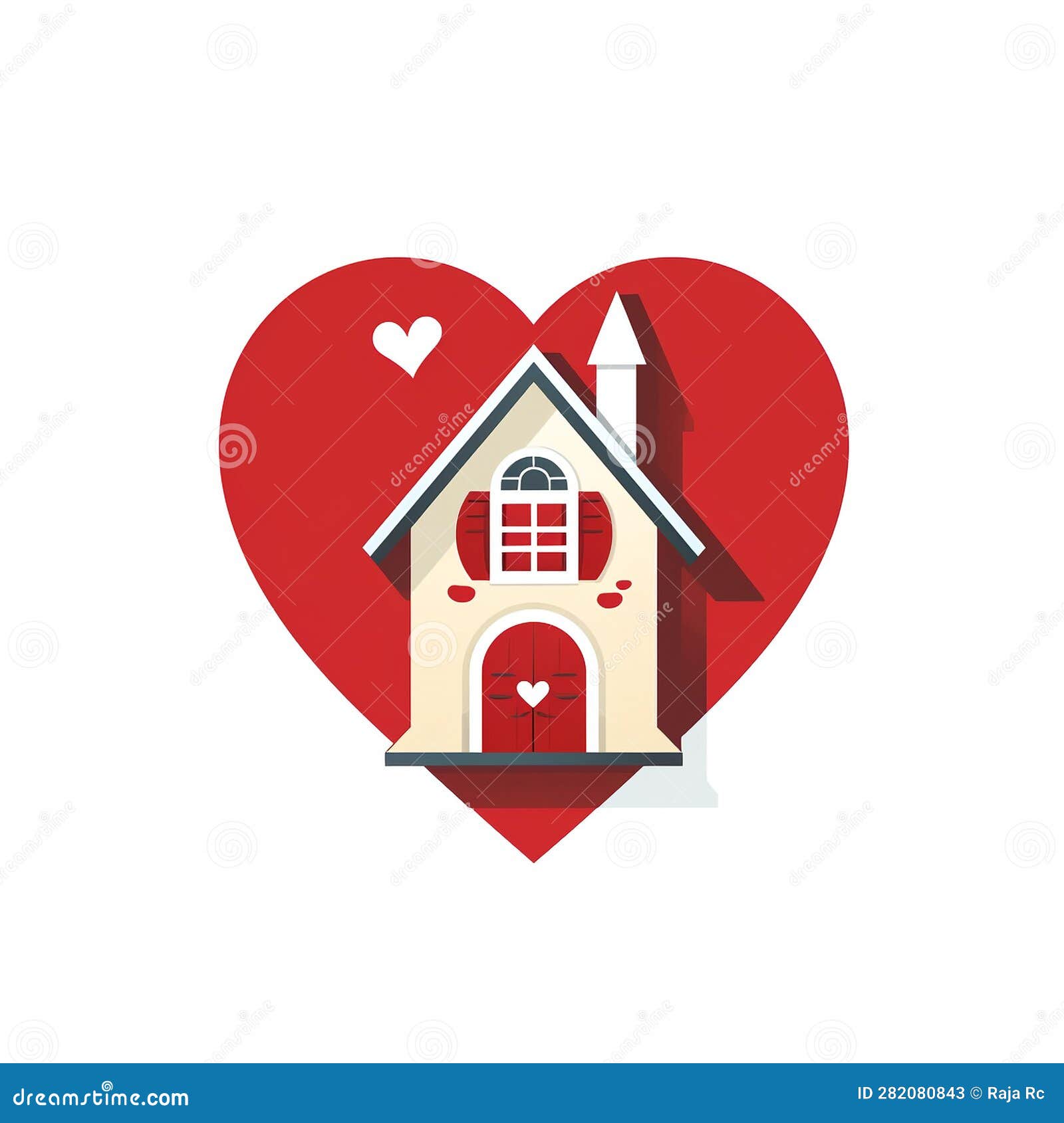 Real Estate House Love Logo Stock Illustration - Illustration of ...