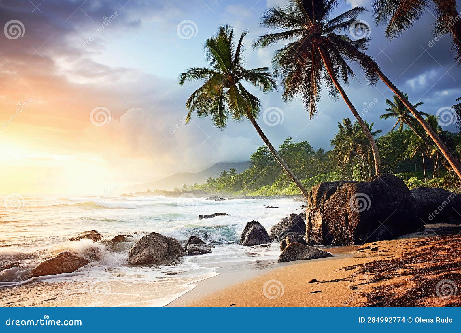 Generative AI. Tropical Pink Flower, Hibiscus. Mallow Watercolor ...