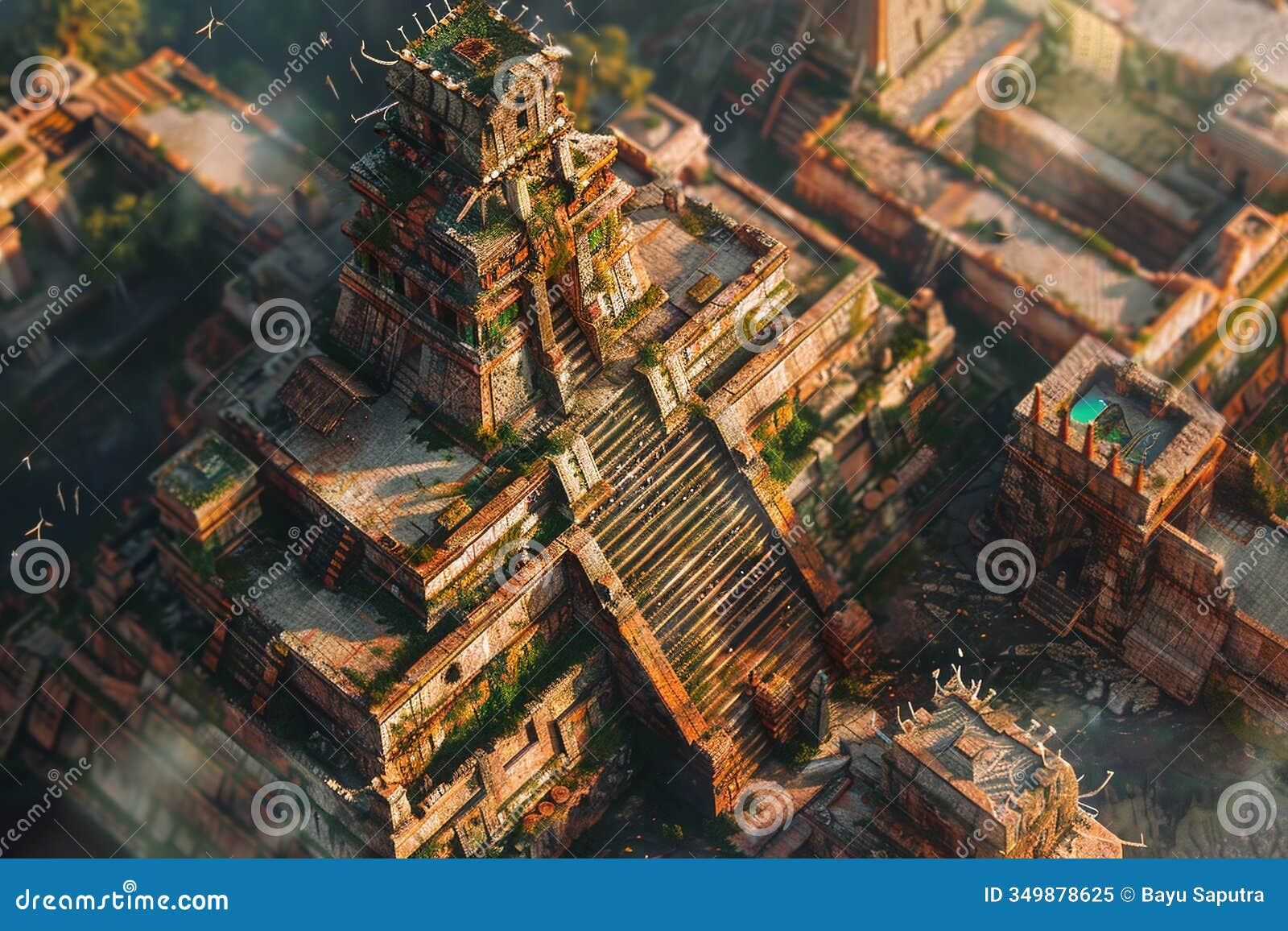 Ai Generative Indian Tribal Building Pyramid Stock Illustration ...