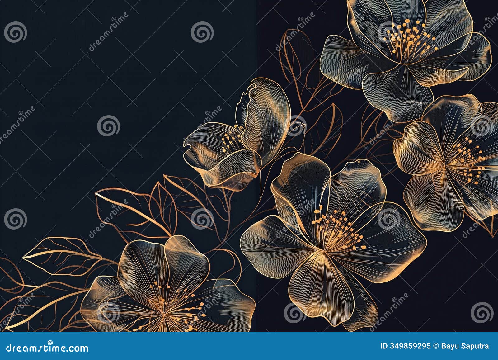 Ai Generative Inverted Color Flower Art Stock Image - Image of isolated ...
