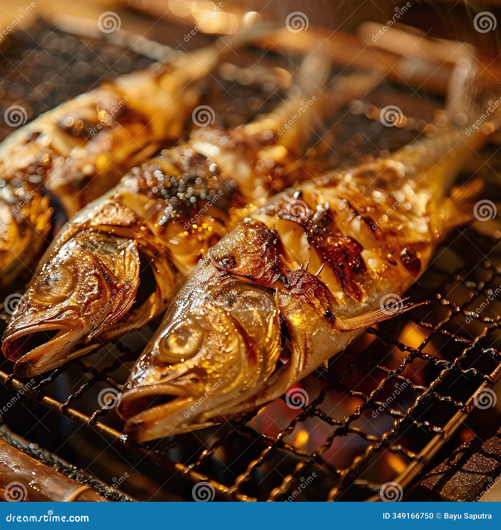 Ai Generative Japanese Grilled Ayu Fish Stock Photography ...
