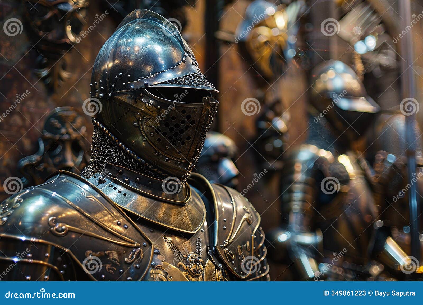Knight In Full Armor With A Purple Theme, Pixel Art Stock Photo ...