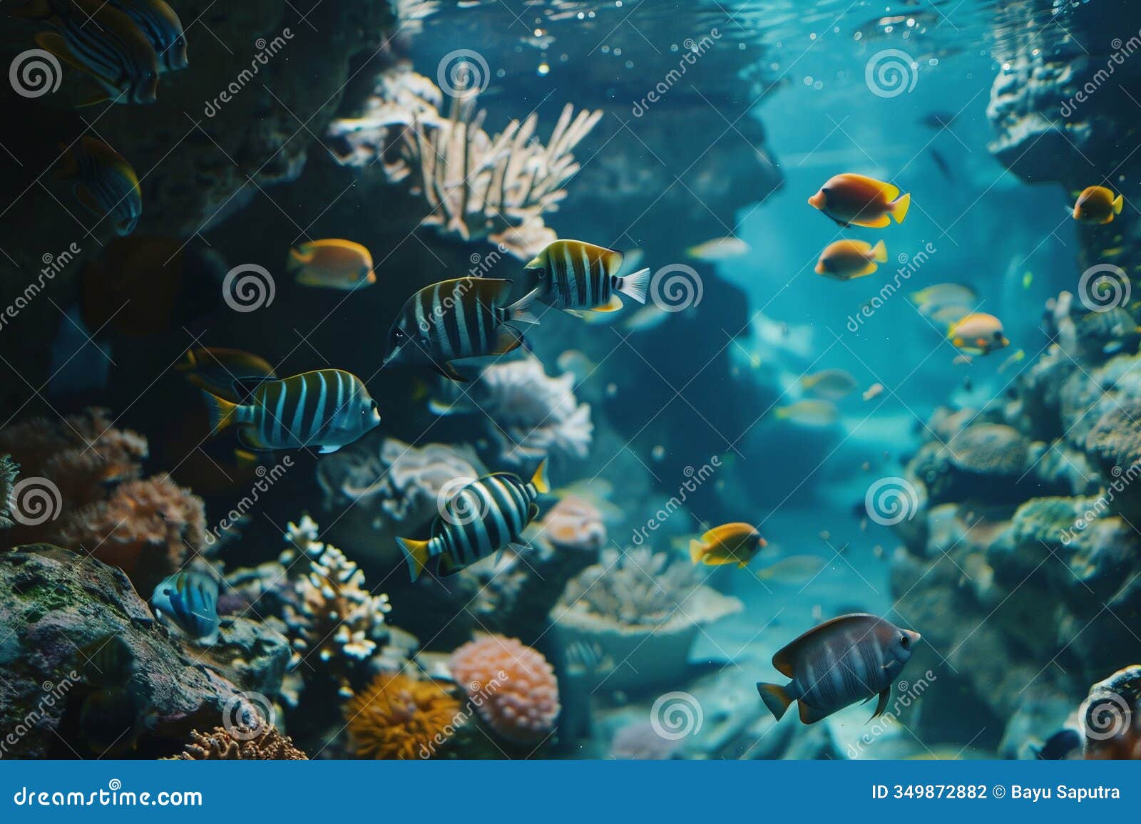 Ai Generative Marine Ecosystem Biota Stock Illustration - Illustration ...
