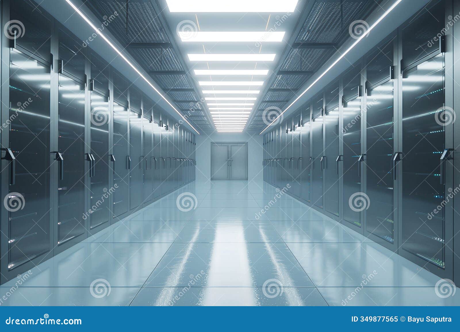 Ai Generative Massive Digital Data Storage Space Stock Illustration ...