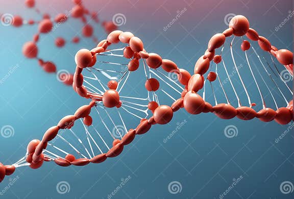 Ai Generative Molecular Dna Structure Background, Banner Design Stock ...