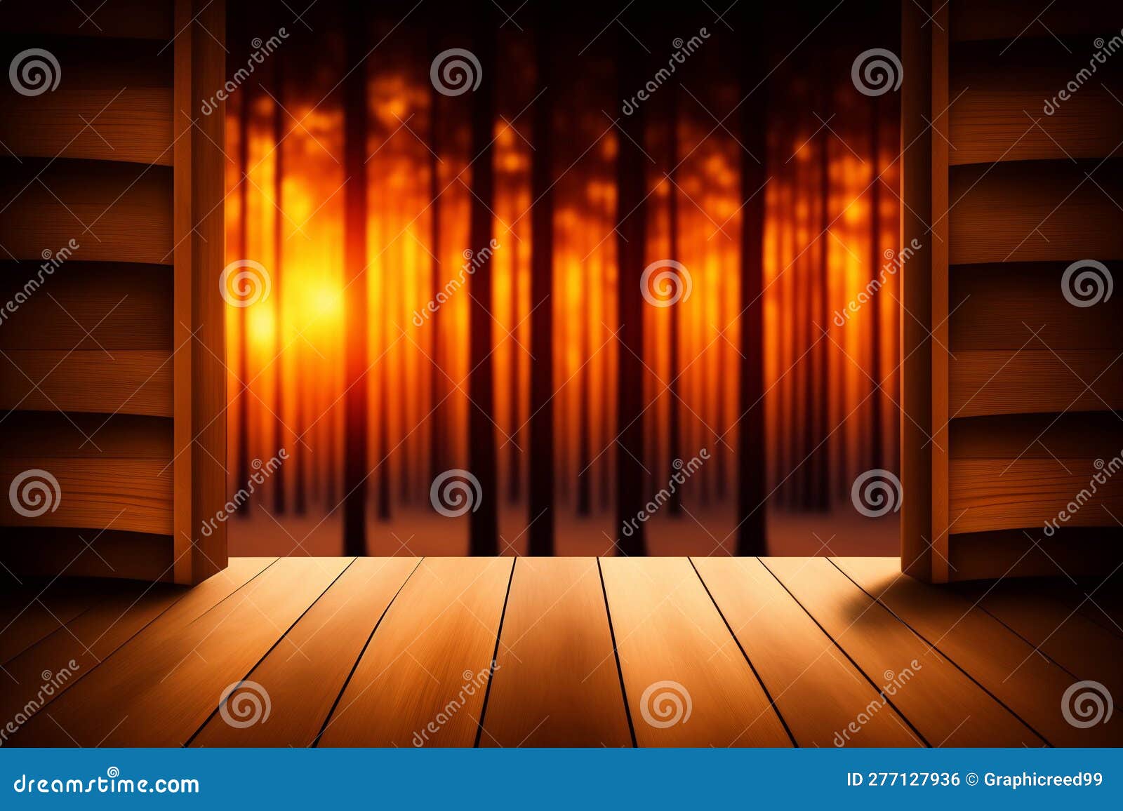 Ai Generative Realistic Wooden Table Background Stock Illustration ...