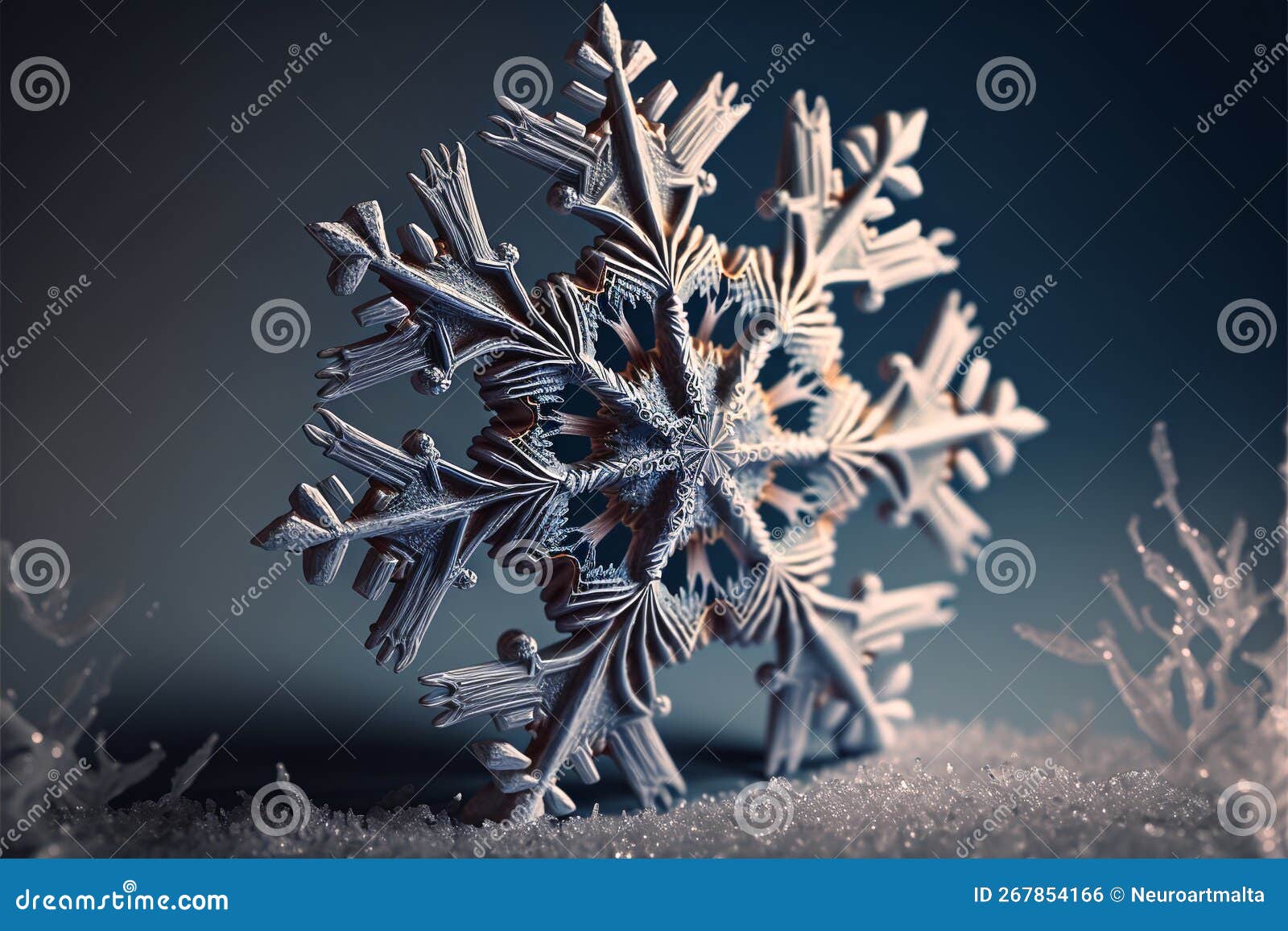 Intricate Snowflake stock illustration. Illustration of principles ...