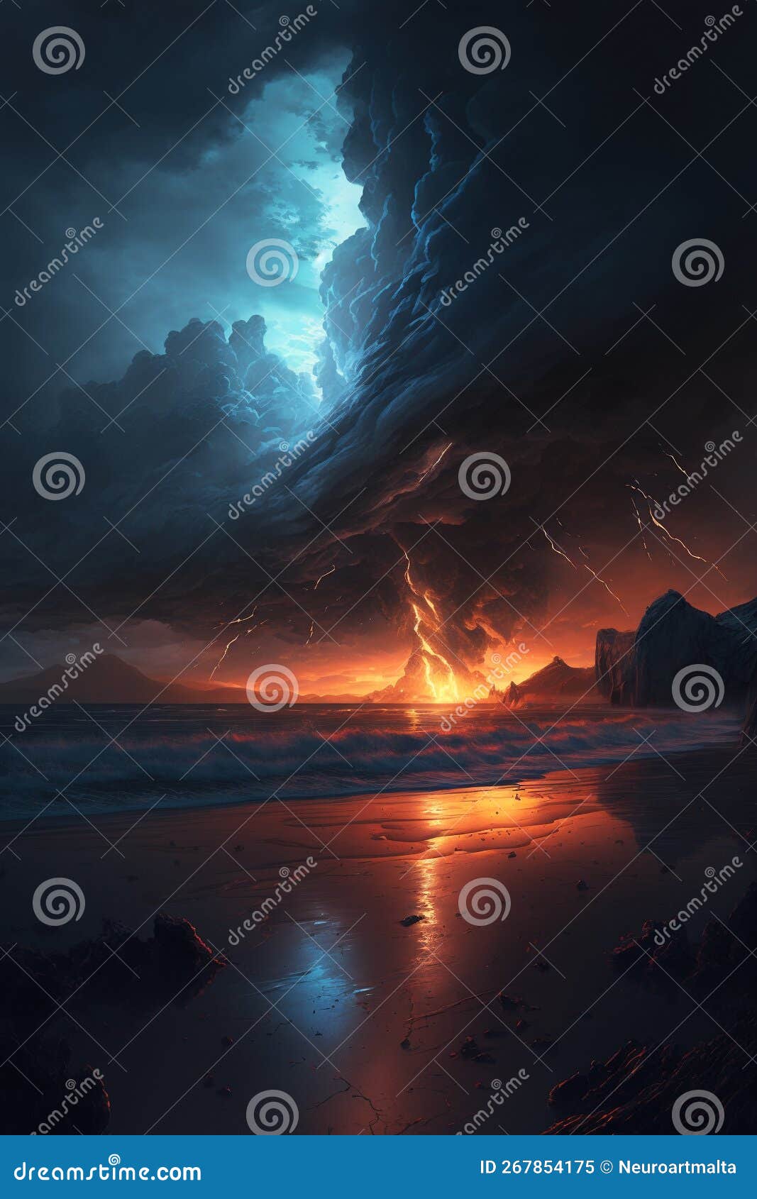 Storm Ahead Vertorama stock image. Image of keywords - 267854175