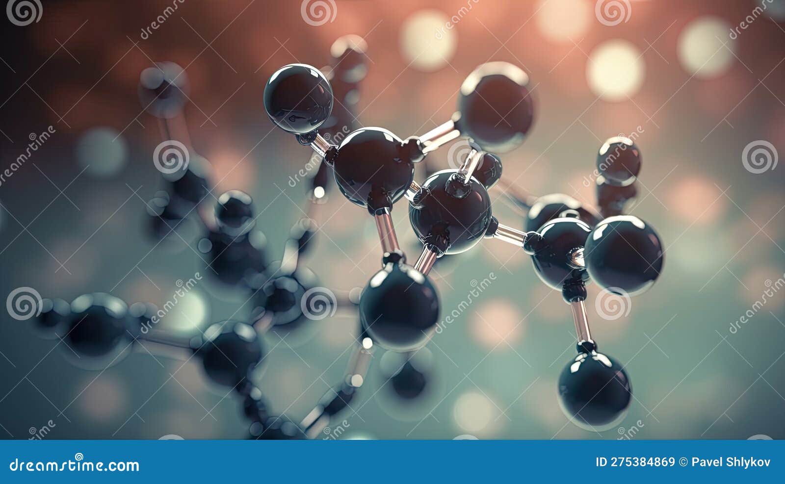 Science Molecule, Model Structure Stock Image | CartoonDealer.com ...