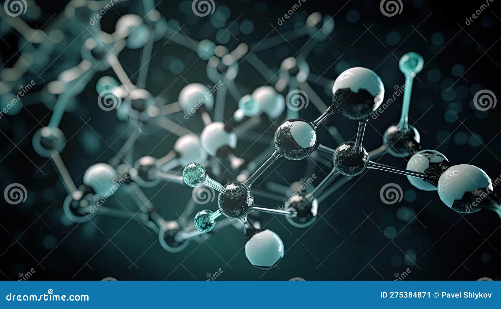 Ai Generative 3d DNA Science And Technology Background Stock Photo ...