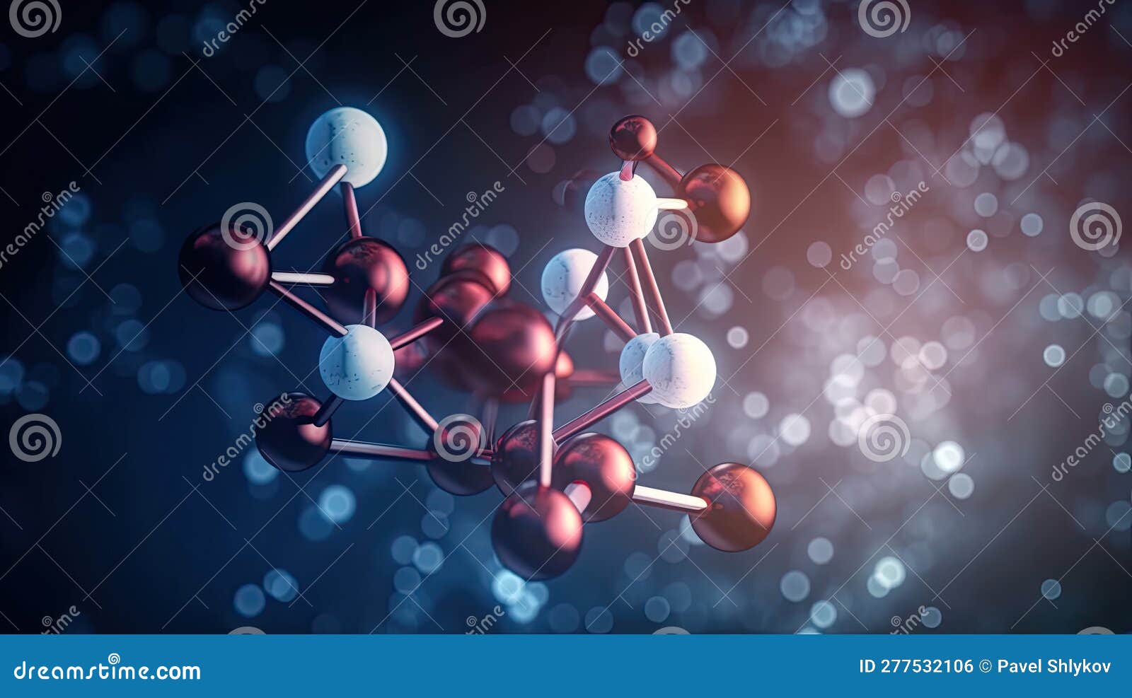 Science Molecule, Model Structure Stock Illustration - Illustration of ...