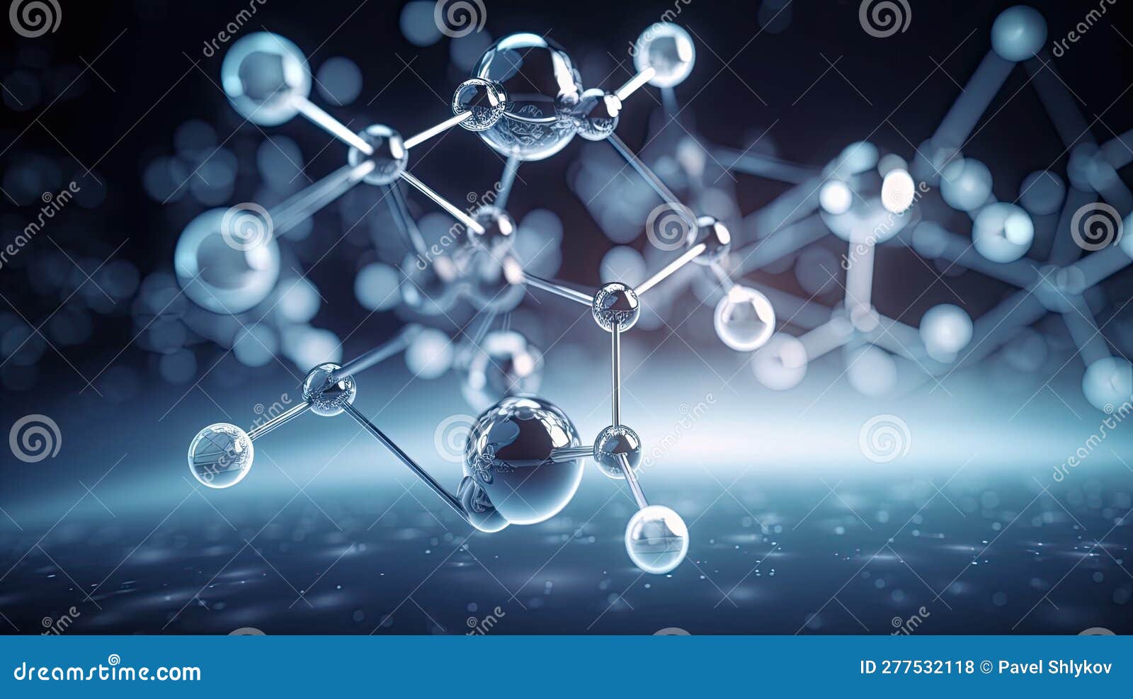 Science Molecule, Model Structure Stock Illustration - Illustration of ...