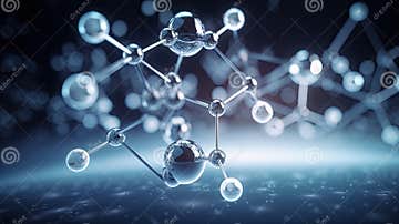 Science Molecule, Model Structure Stock Illustration - Illustration of ...