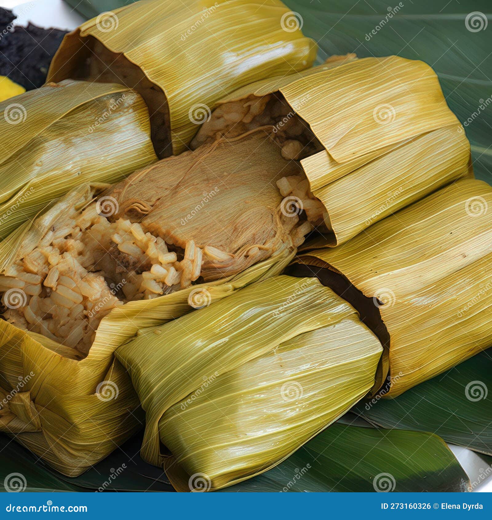 AI Generative Traditional Mexican Tamale Dish on a Plate Stock ...