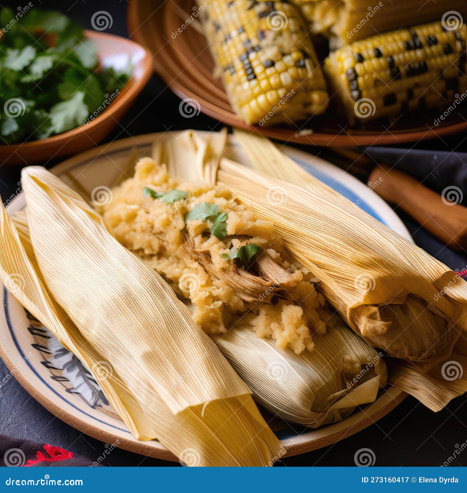 AI Generative Traditional Mexican Tamale Dish on a Plate Stock ...