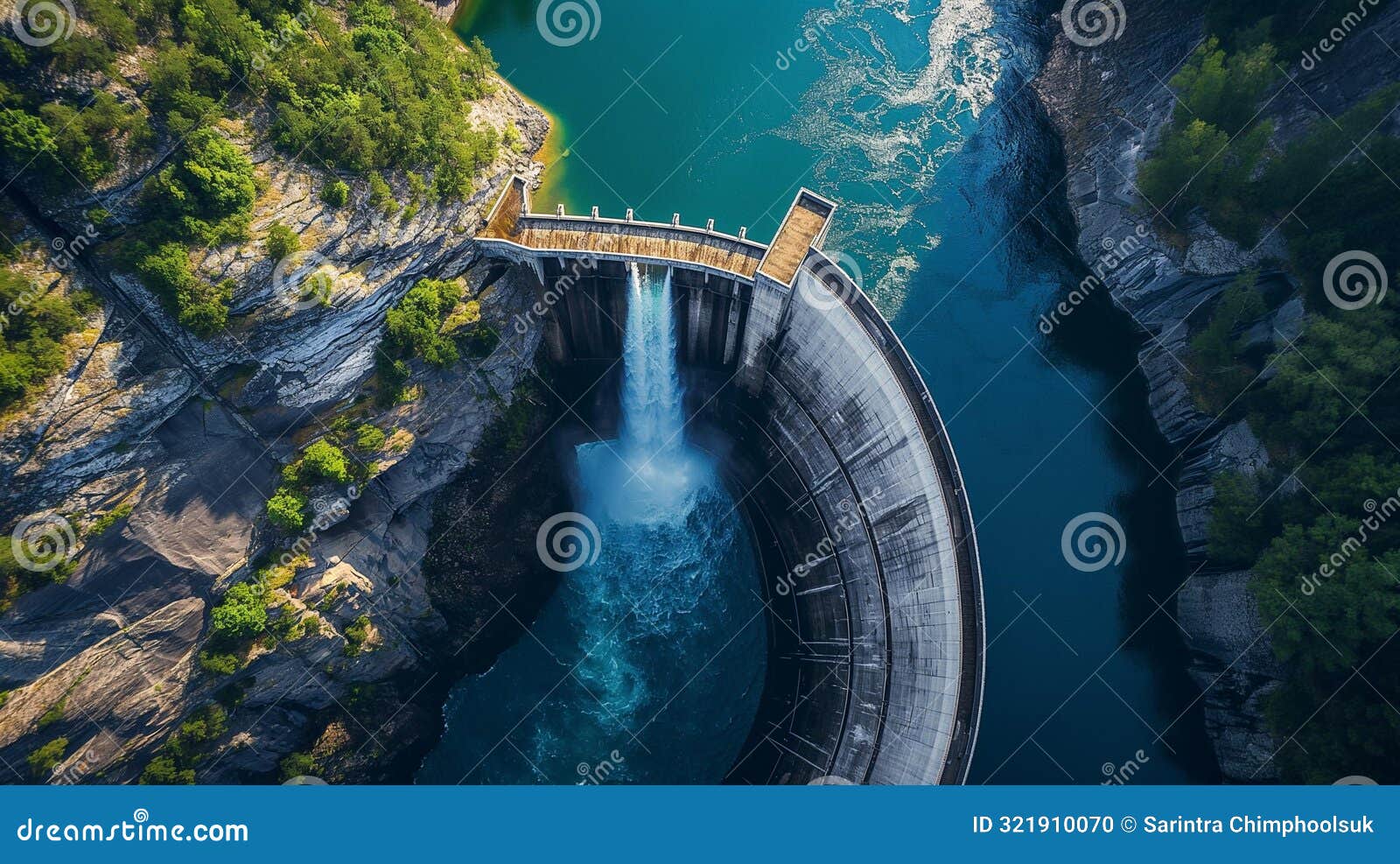 AI Generator Image of Checking the System Drainage of Dams, Reservoirs ...
