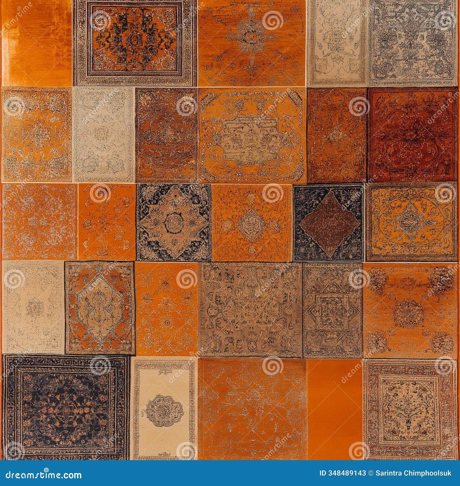AI Generator Image of Fabric Pattern, Tile Pattern, Stock Illustration ...